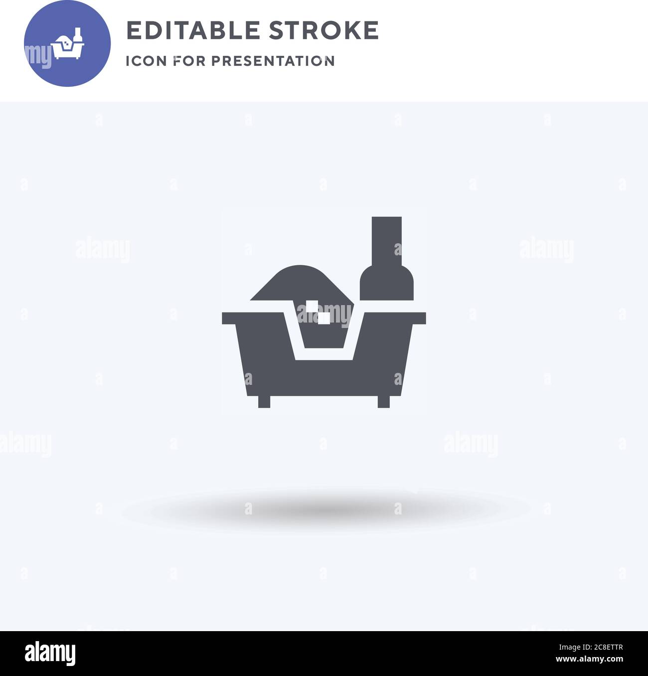 Litter Box icon vector, filled flat sign, solid pictogram isolated on ...