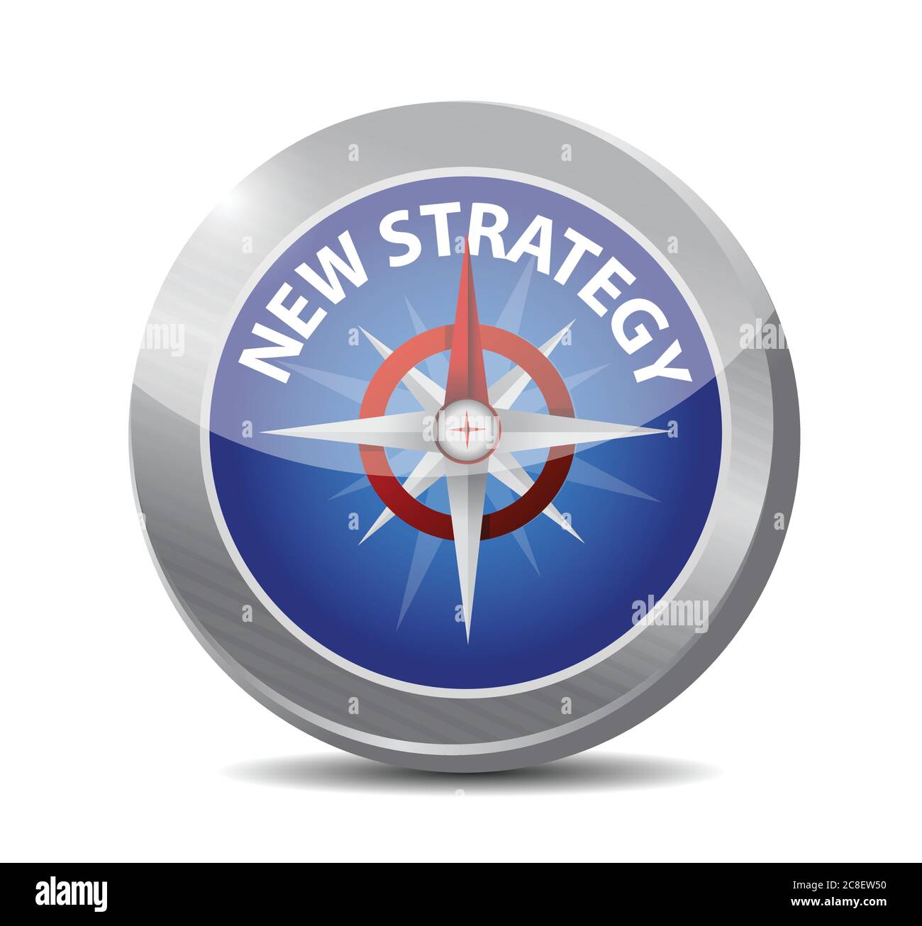 New strategy compass illustration design over a white background Stock ...