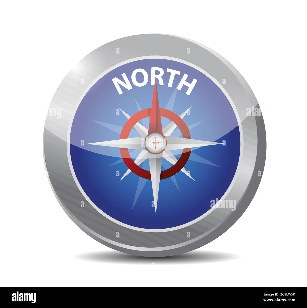 North compass illustration design over a white background Stock Vector ...