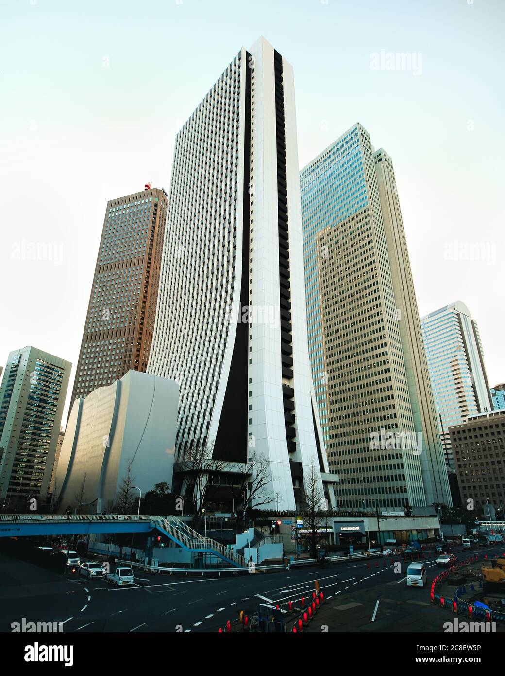 Shinjuku west square and skyline with clear sky Stock Photo - Alamy