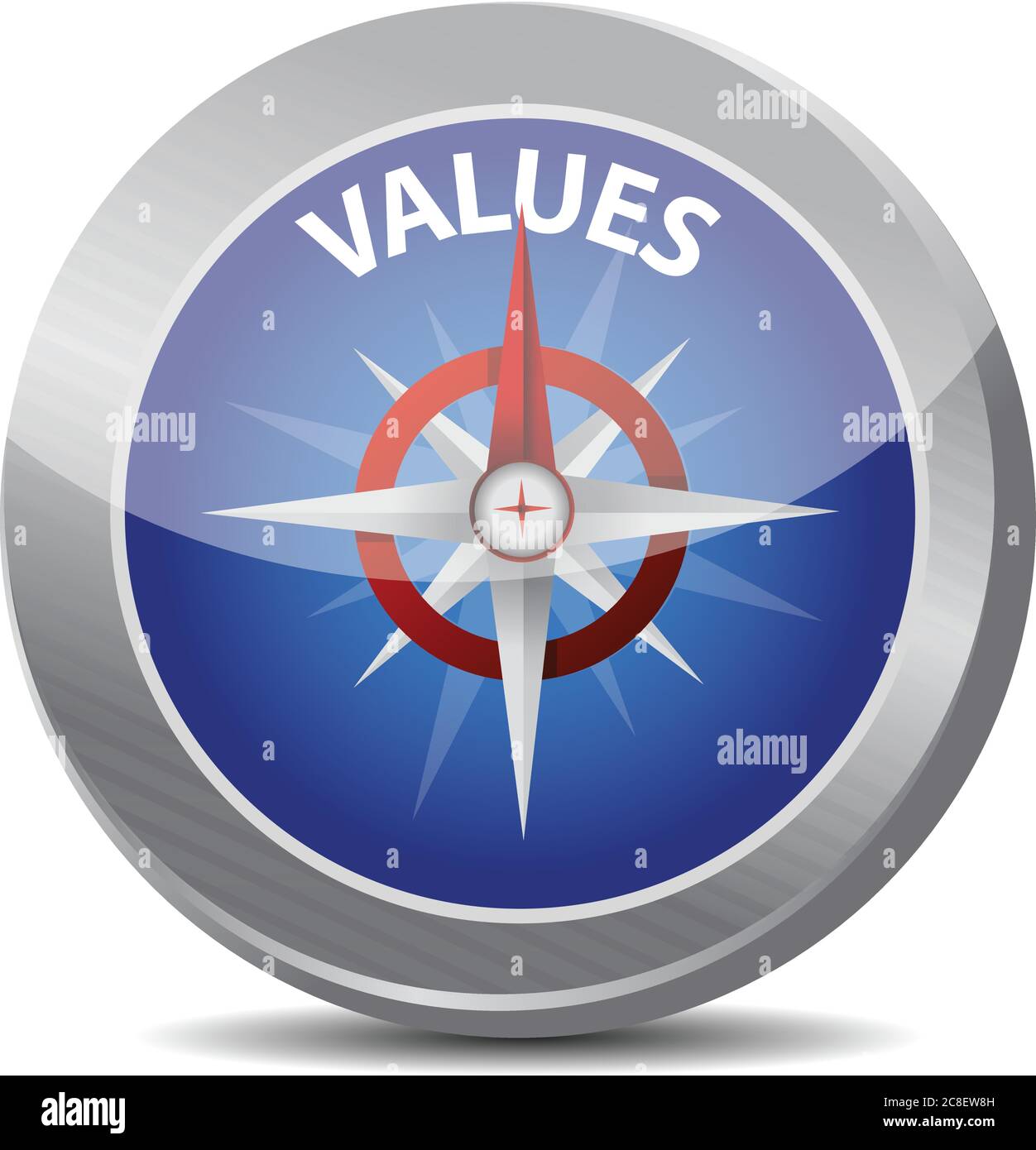 Compass values illustration design over a white background Stock Vector Image & Art - Alamy