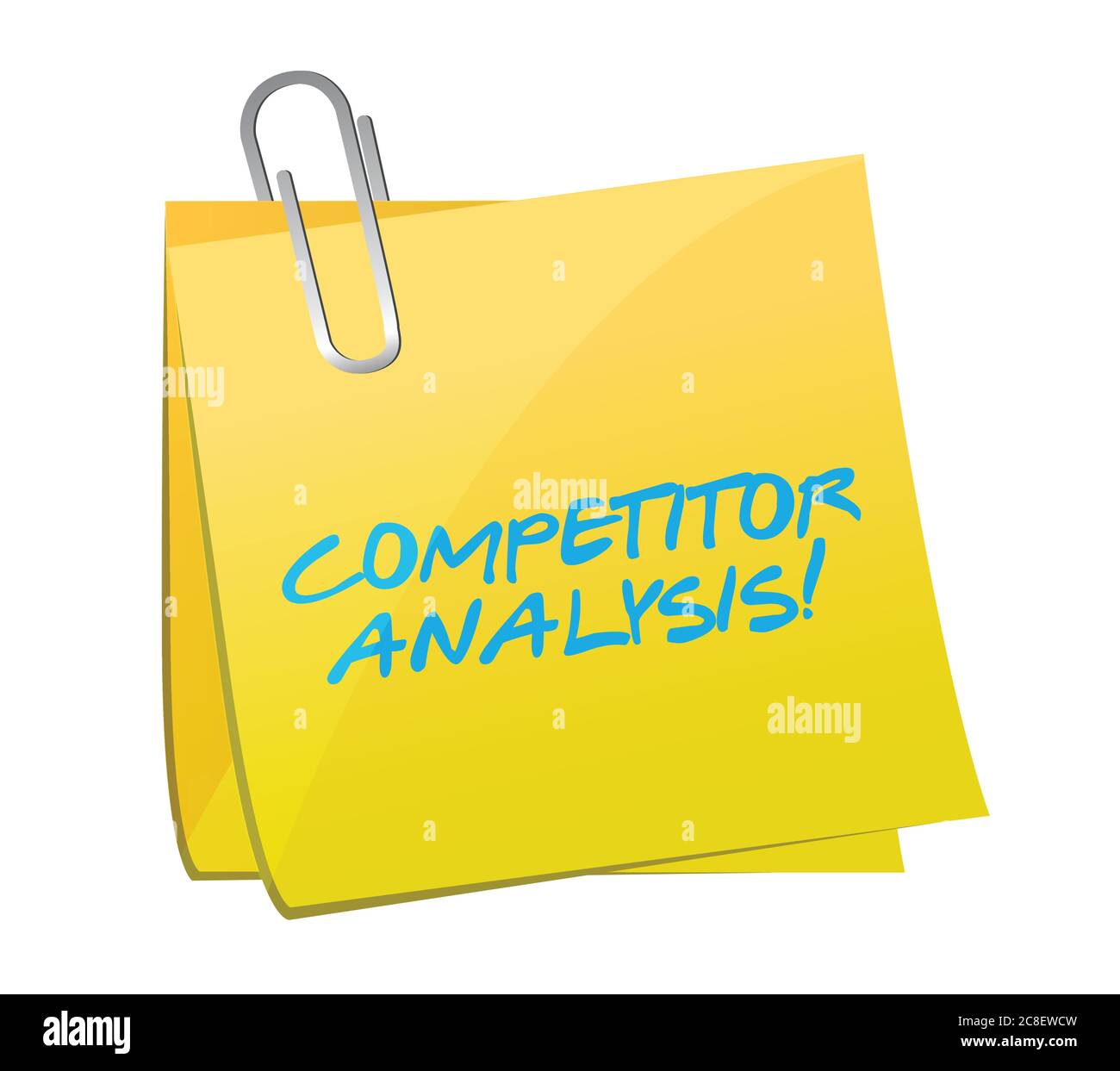 Competitor analysis post illustration design over a white background ...