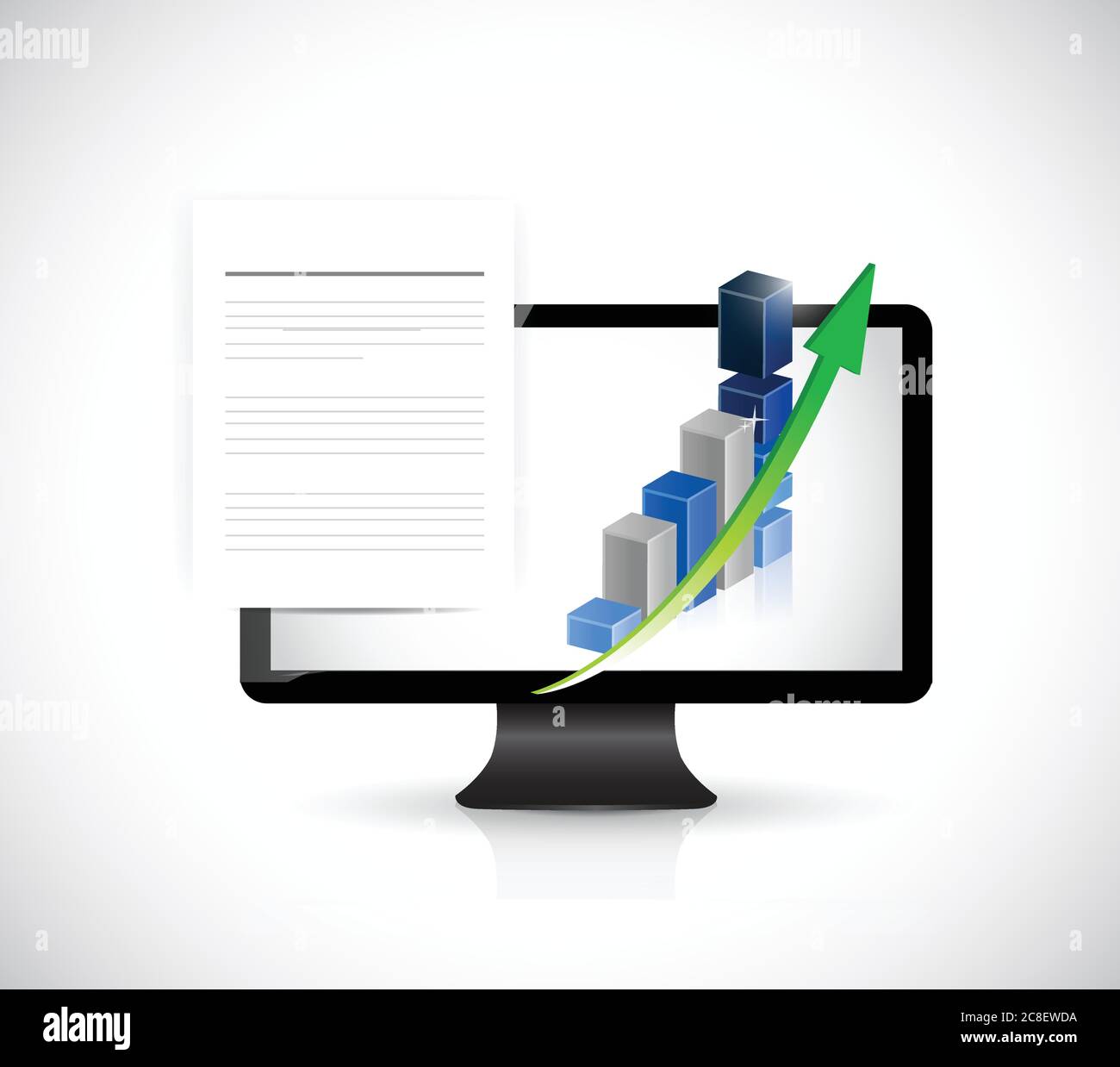 Spreadsheet computer screen Stock Vector Images - Alamy