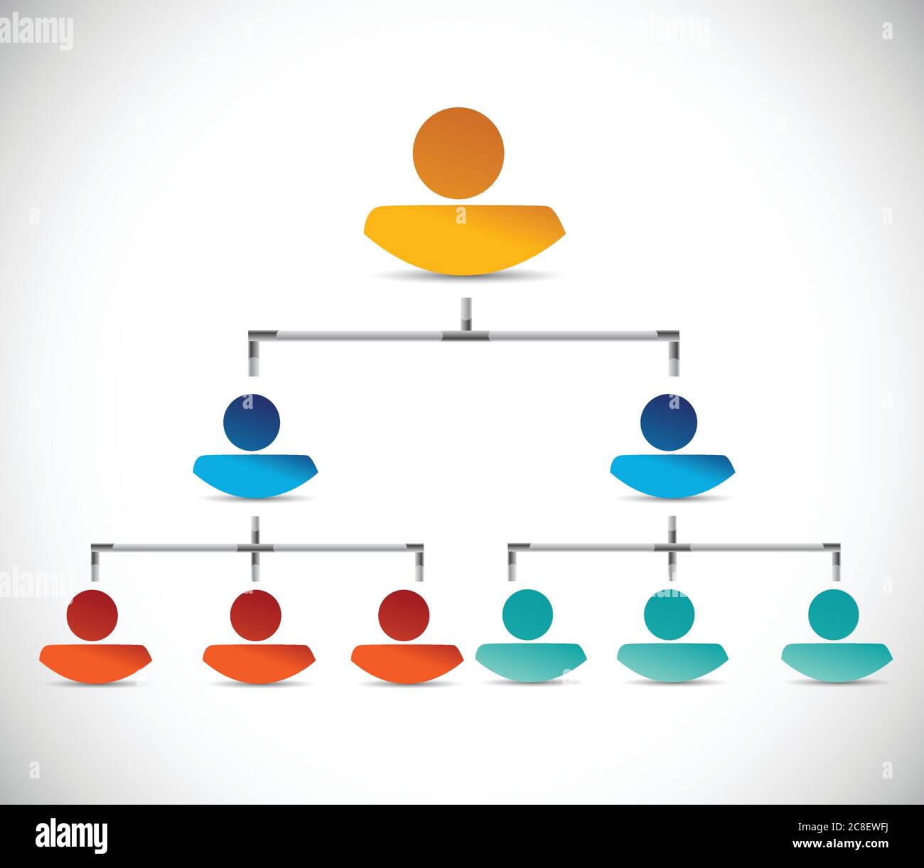 People diagram network illustration design over a white background ...