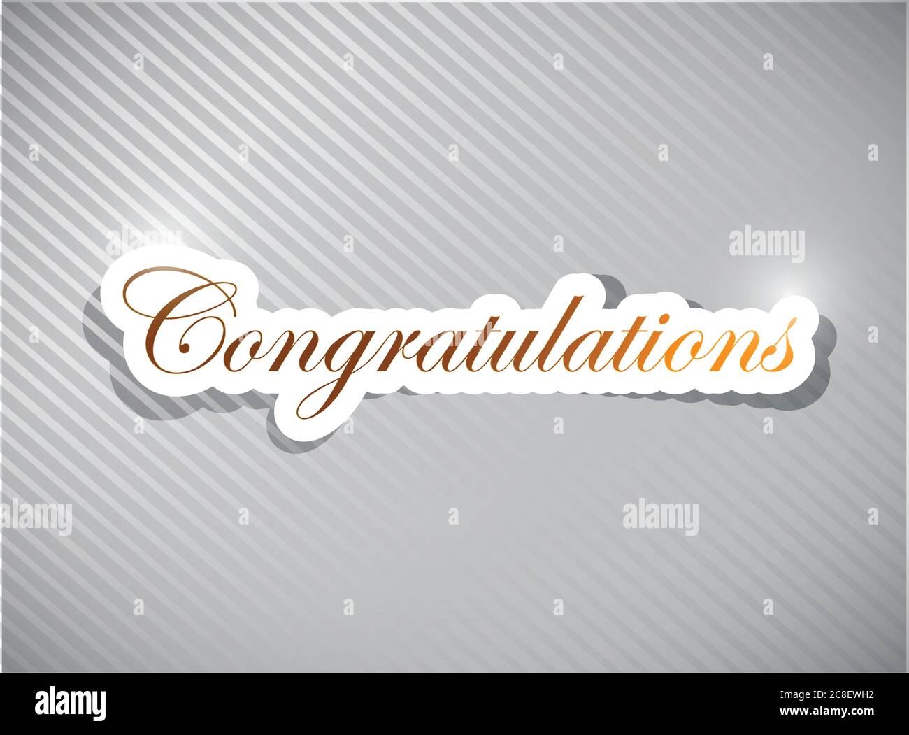 Congratulations card illustration design over a white background Stock ...