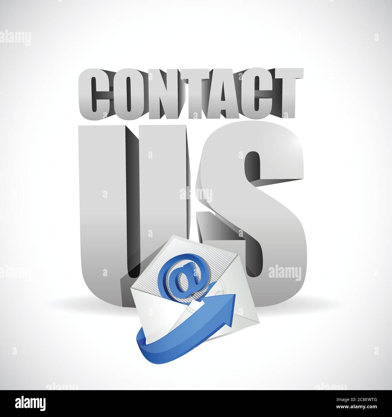Contact us word Stock Vector Images - Alamy