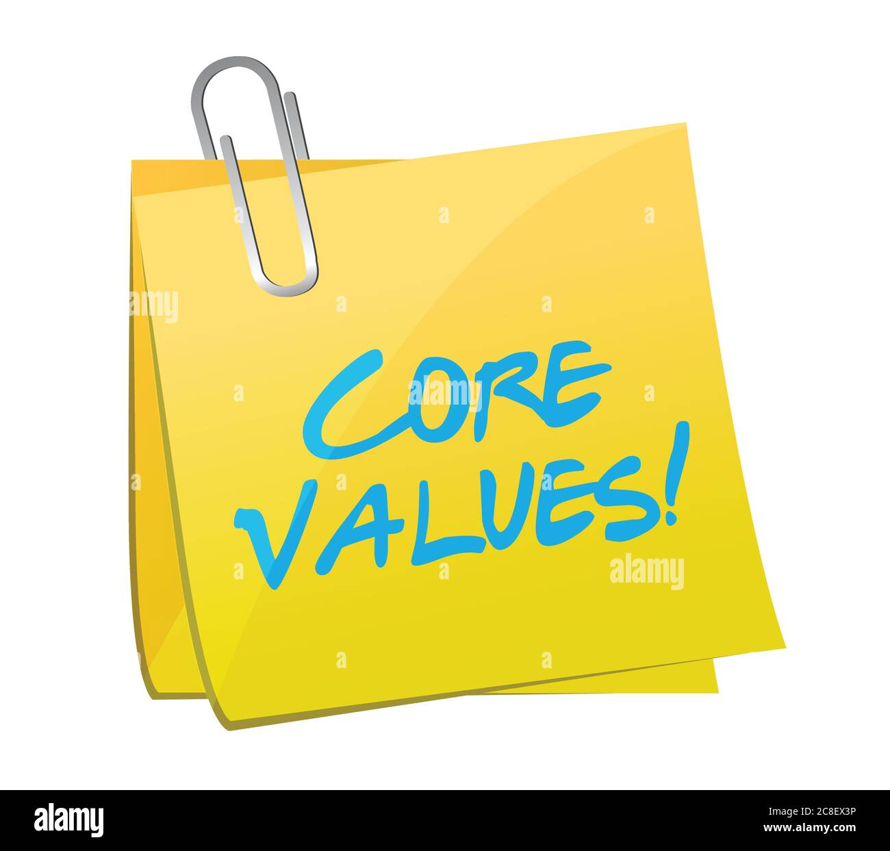 Core values post message illustration design over a white background ...
