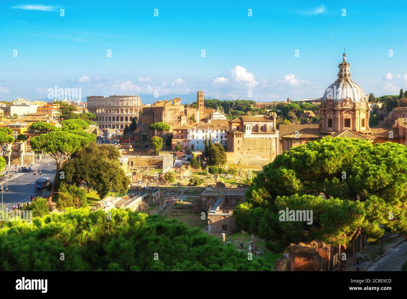Colosseum aerial hi-res stock photography and images - Alamy