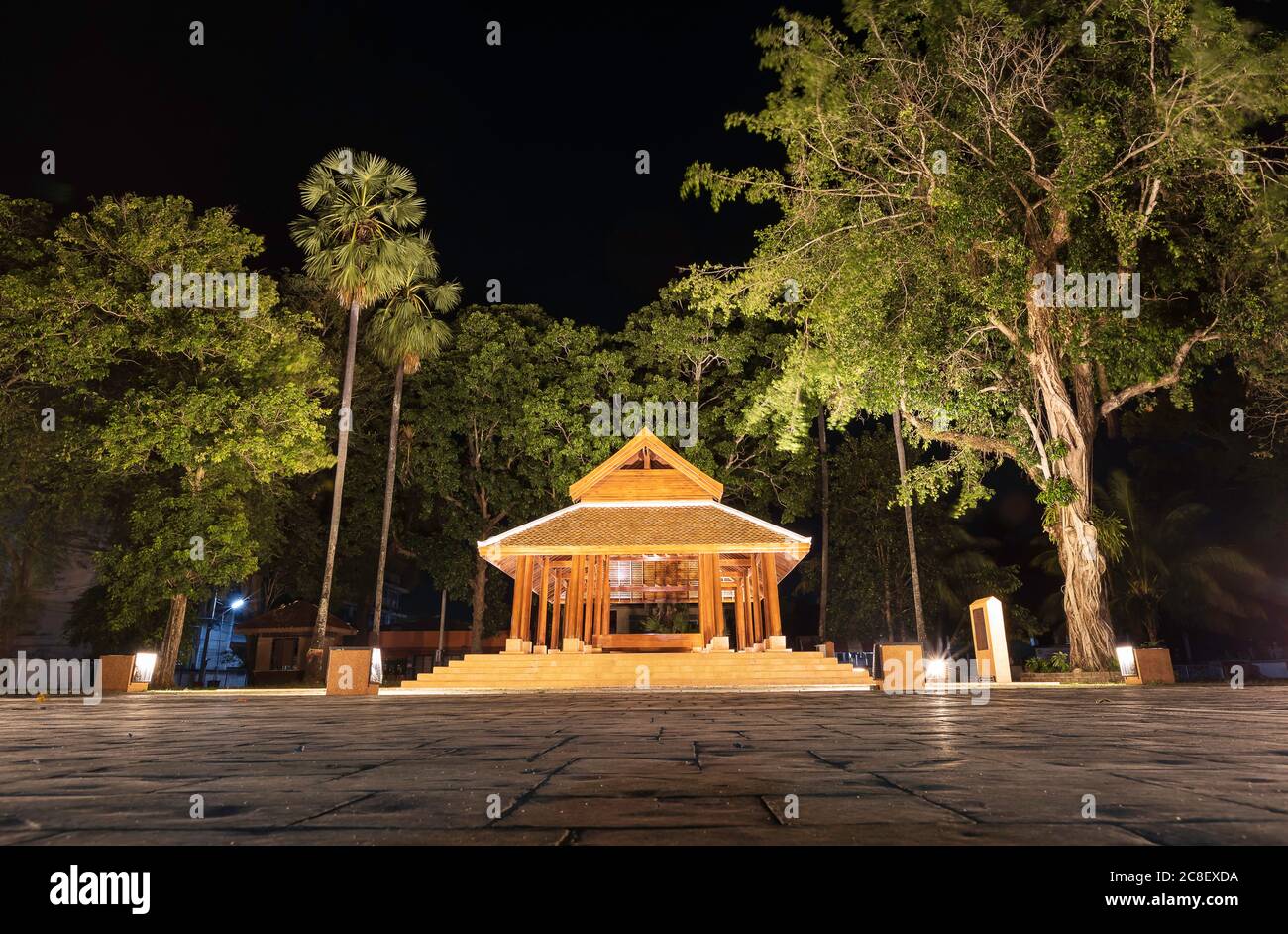 The multi-purpose pavilion built in ancient Thai architecture is used ...