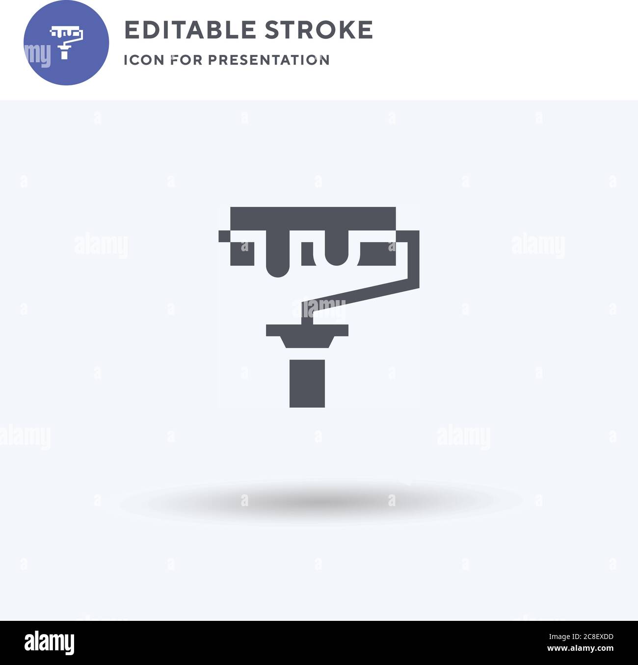 Fill icon vector, filled flat sign, solid pictogram isolated on white ...
