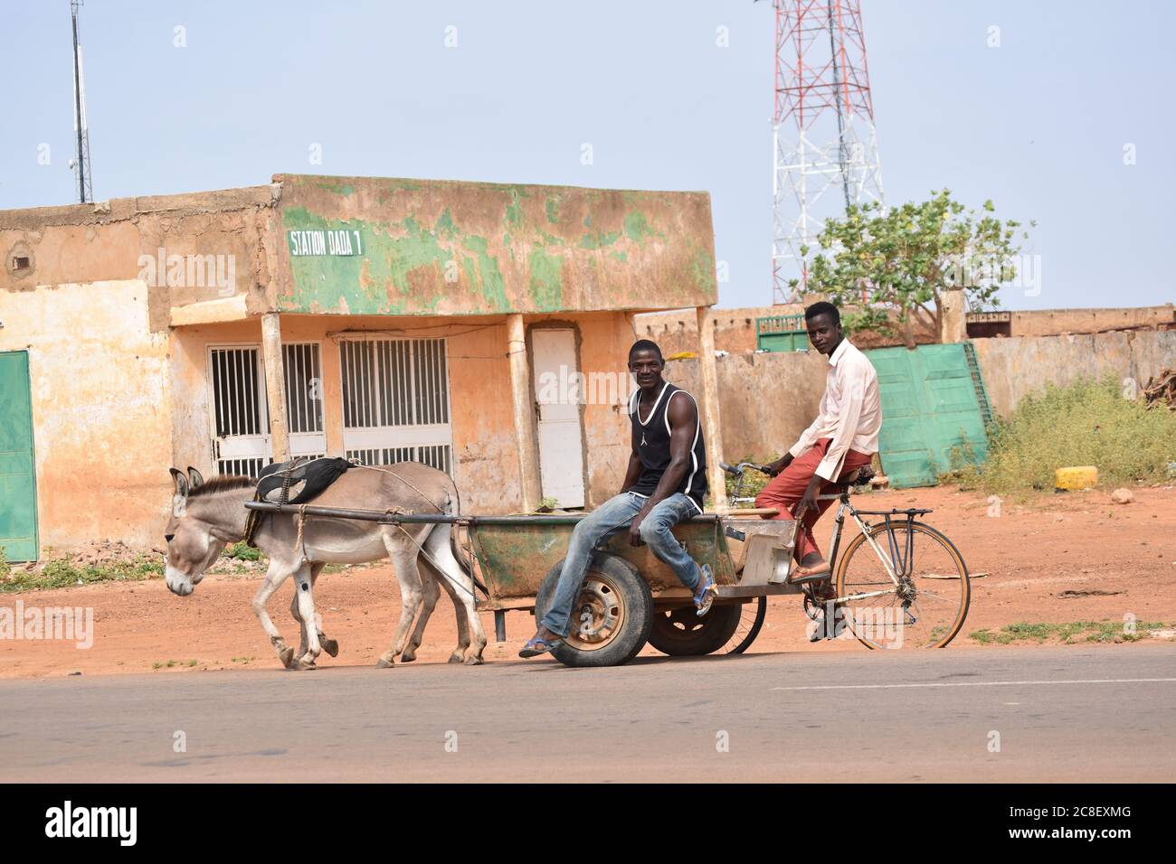 Riding on a donkey cart hi-res stock photography and images - Alamy