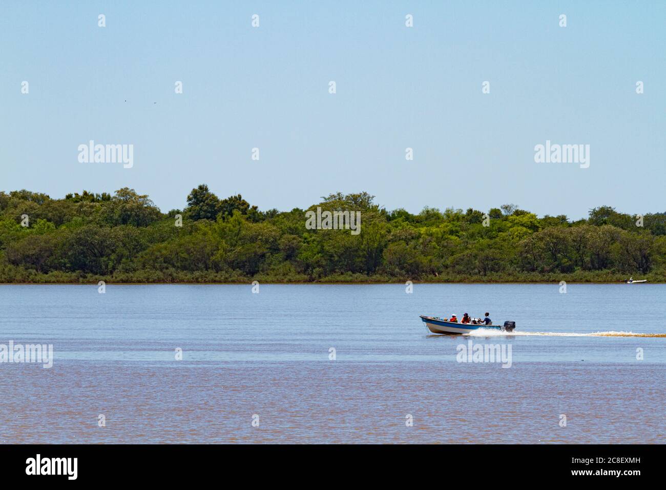 Colon - Entre Rios, ARGENTINA - CIRCA November 2017: Fast boat sailing ...