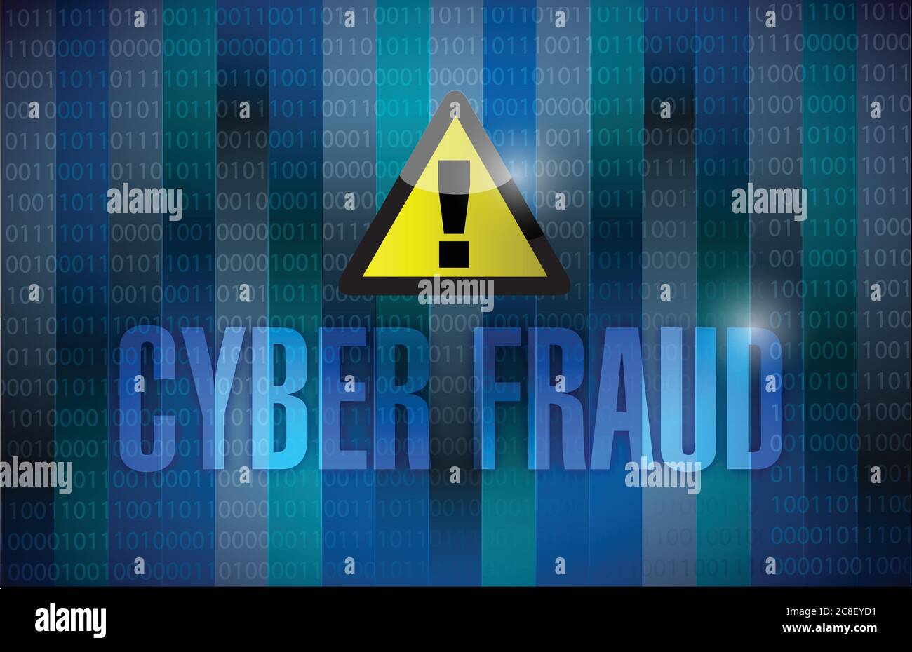 Cyber fraud dark binary background illustration design Stock Vector ...