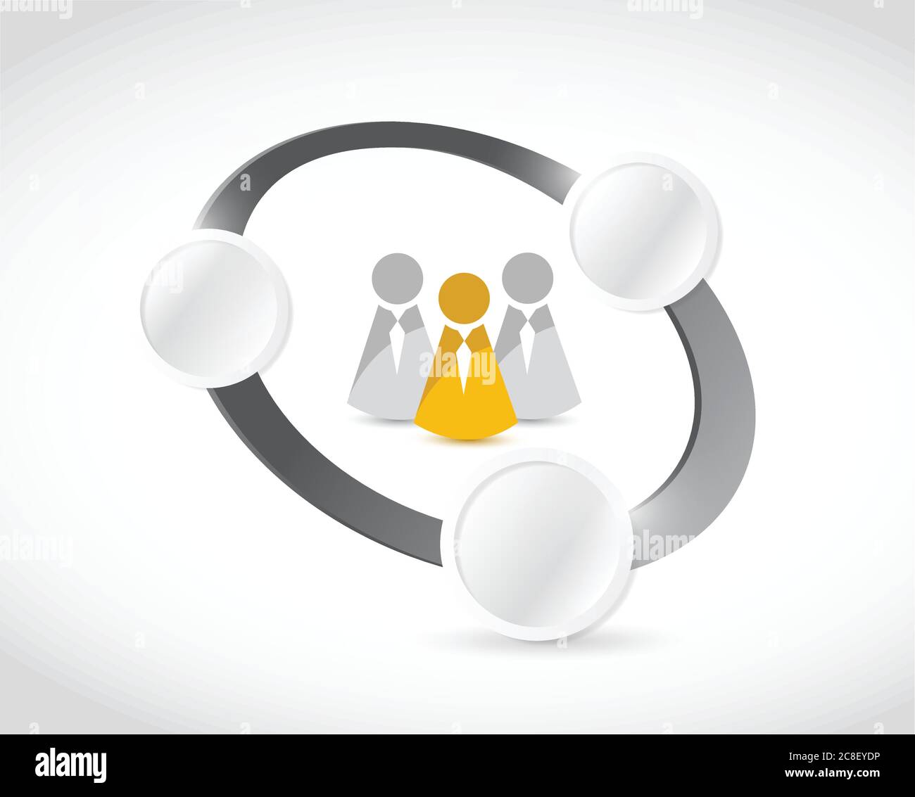 Teamwork cycle illustration design over white Stock Vector Image & Art ...