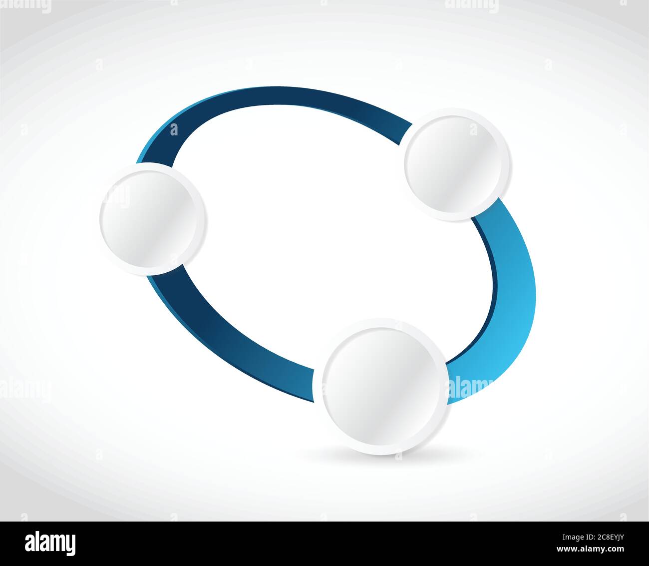 Cycle diagram illustration design over a white background Stock Vector ...