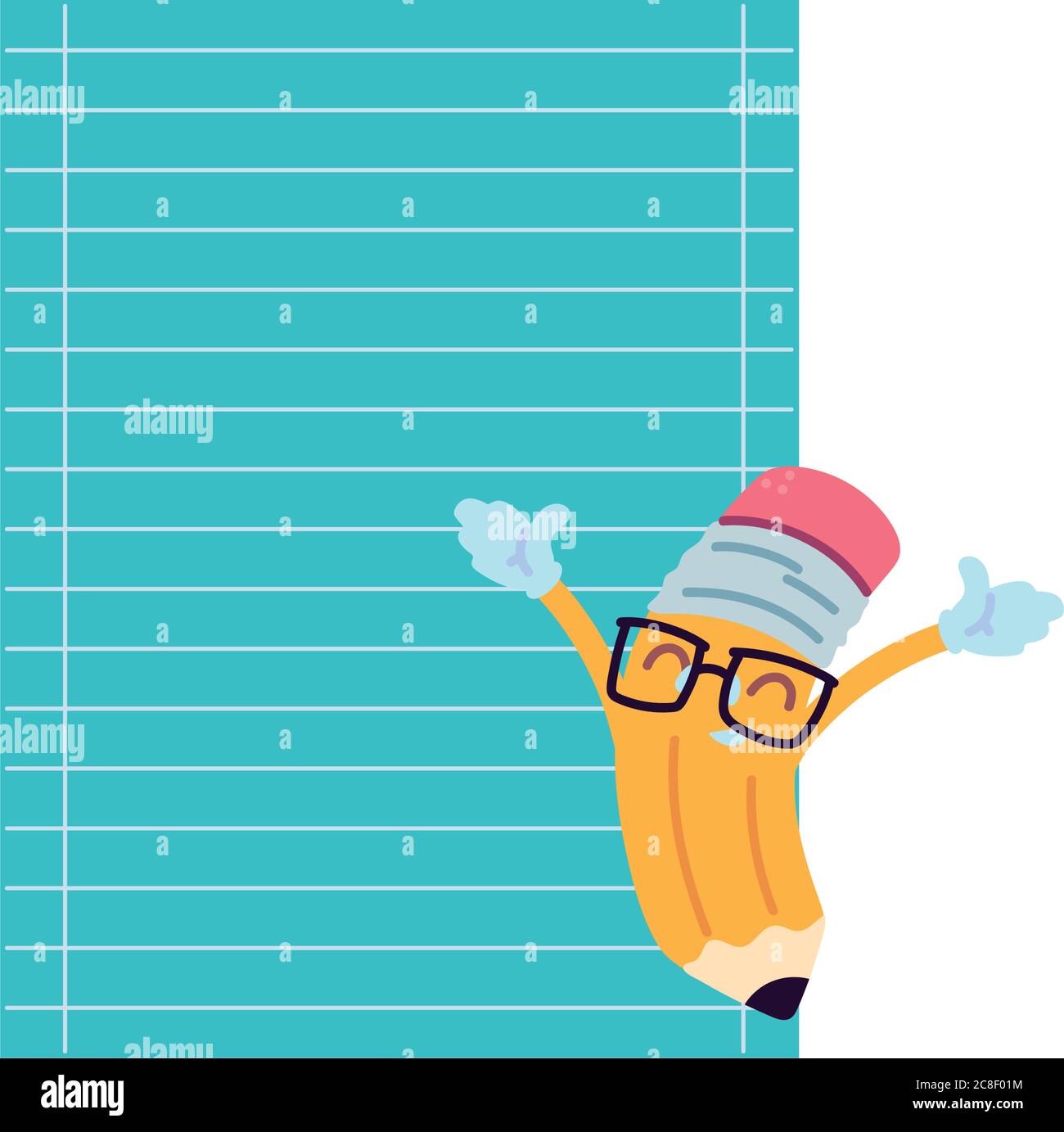 Animated Pencil And Paper