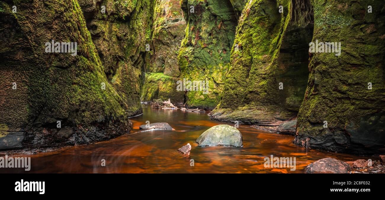 Devil's Pulpit, Finnich Glen, near Killearn, Scotland, United Kingdom ...