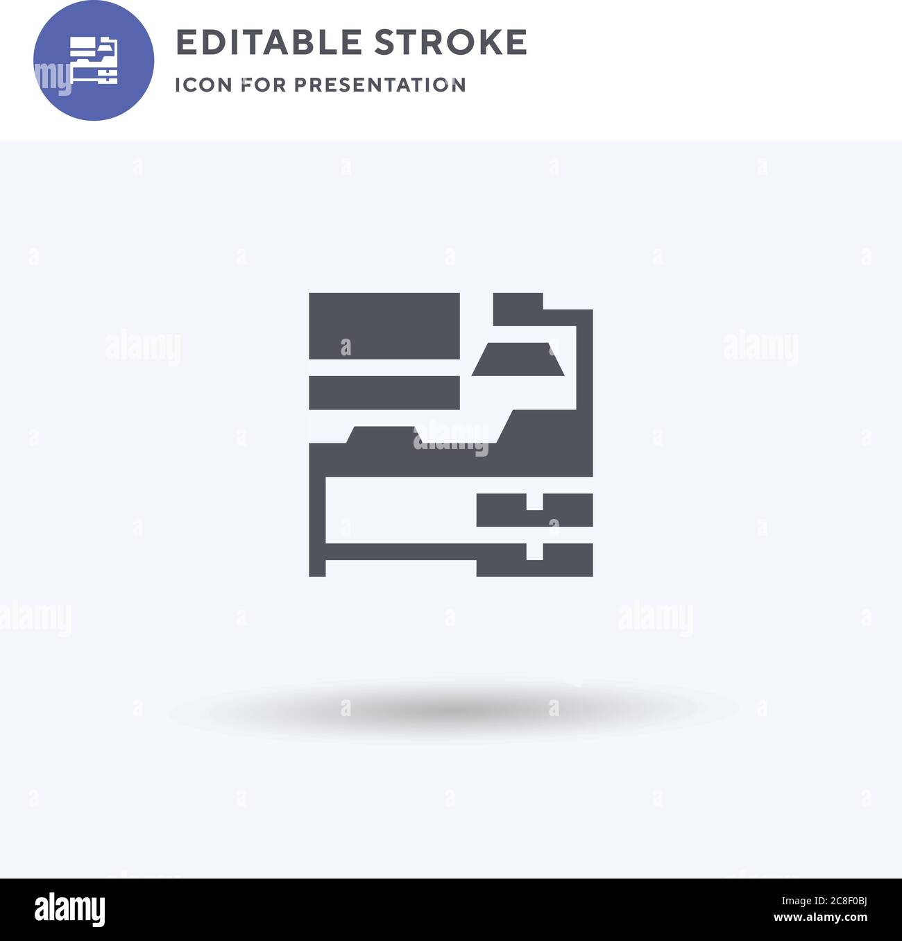 Folder icon on desktop Stock Vector Images - Alamy