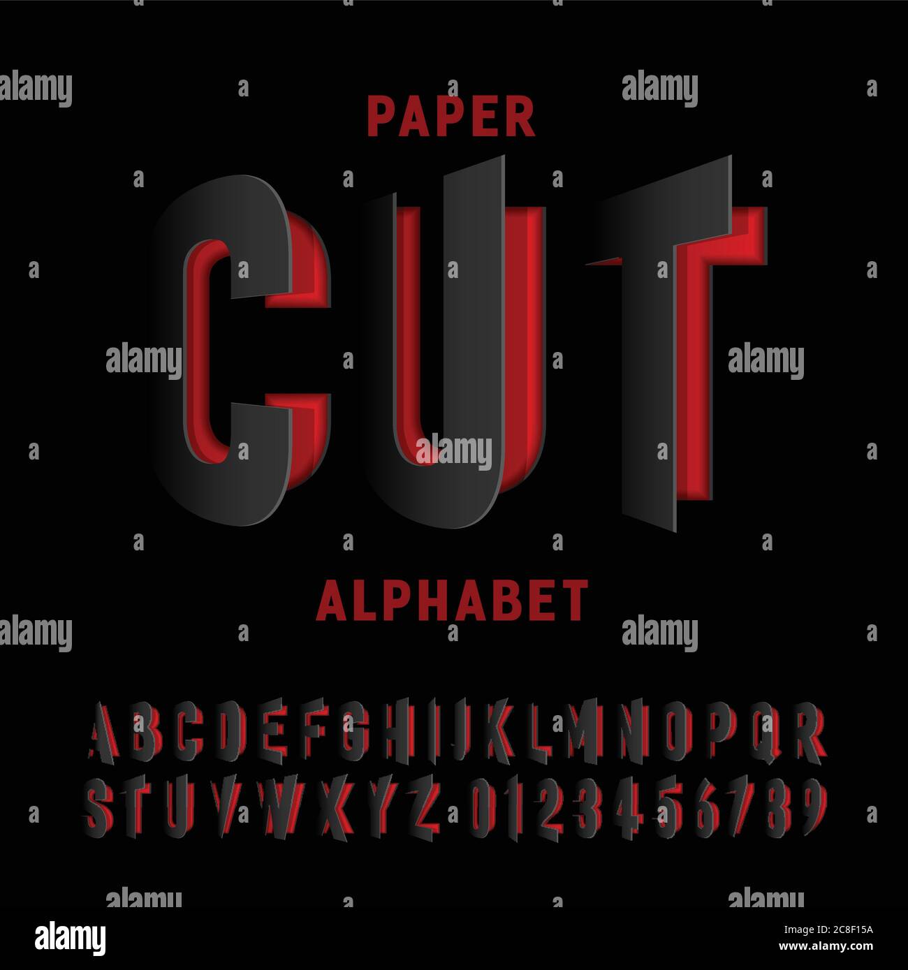 Paper Cut Out Font Letter High Resolution Stock Photography and Images ...