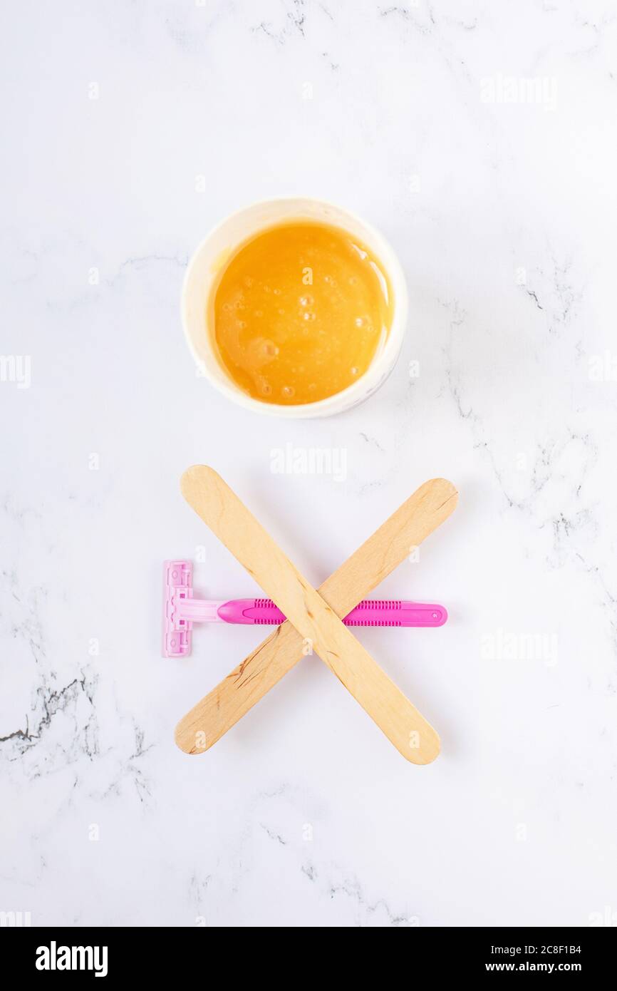 Wax strips razor hi-res stock photography and images - Alamy