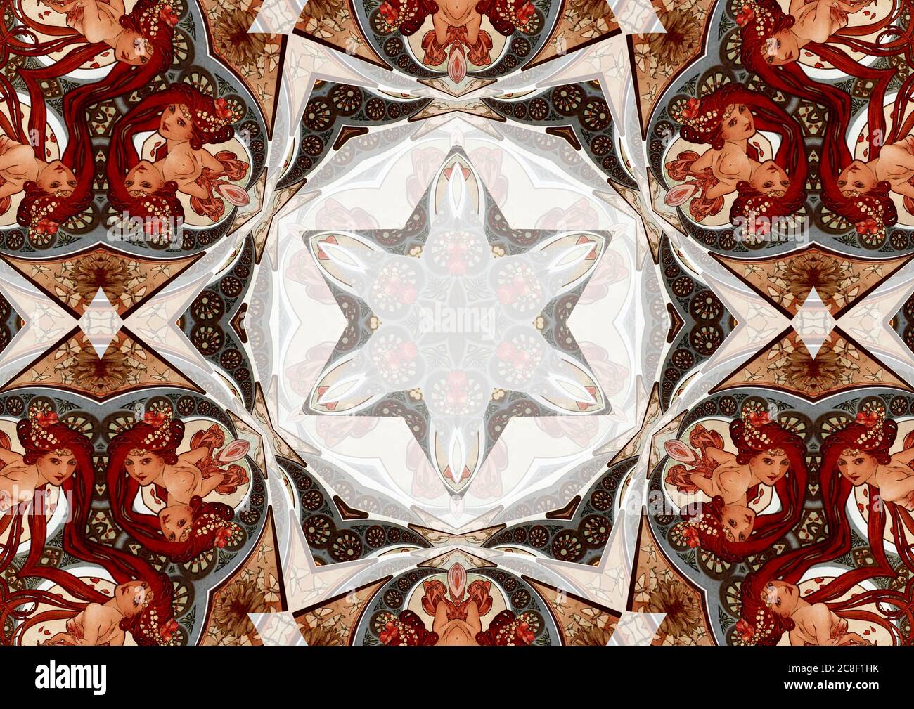 The Dance by Alphonse Mucha reworked into a number of innovative ...