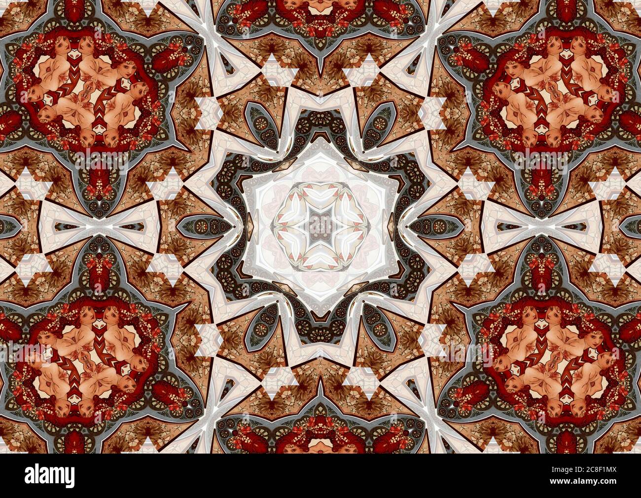 The Dance by Alphonse Mucha reworked into a number of innovative ...