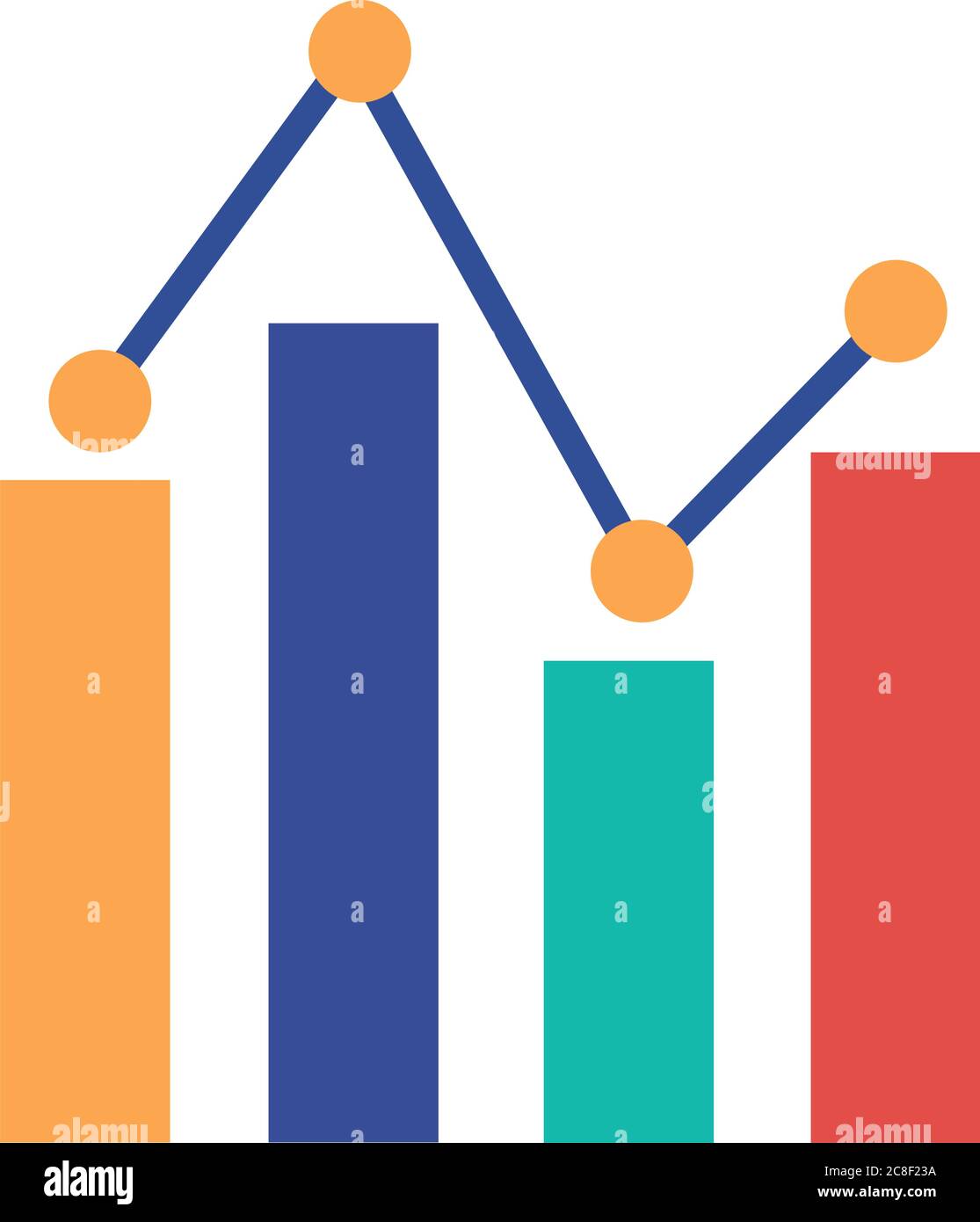 statistics bars infographic isolated icon vector illustration design ...