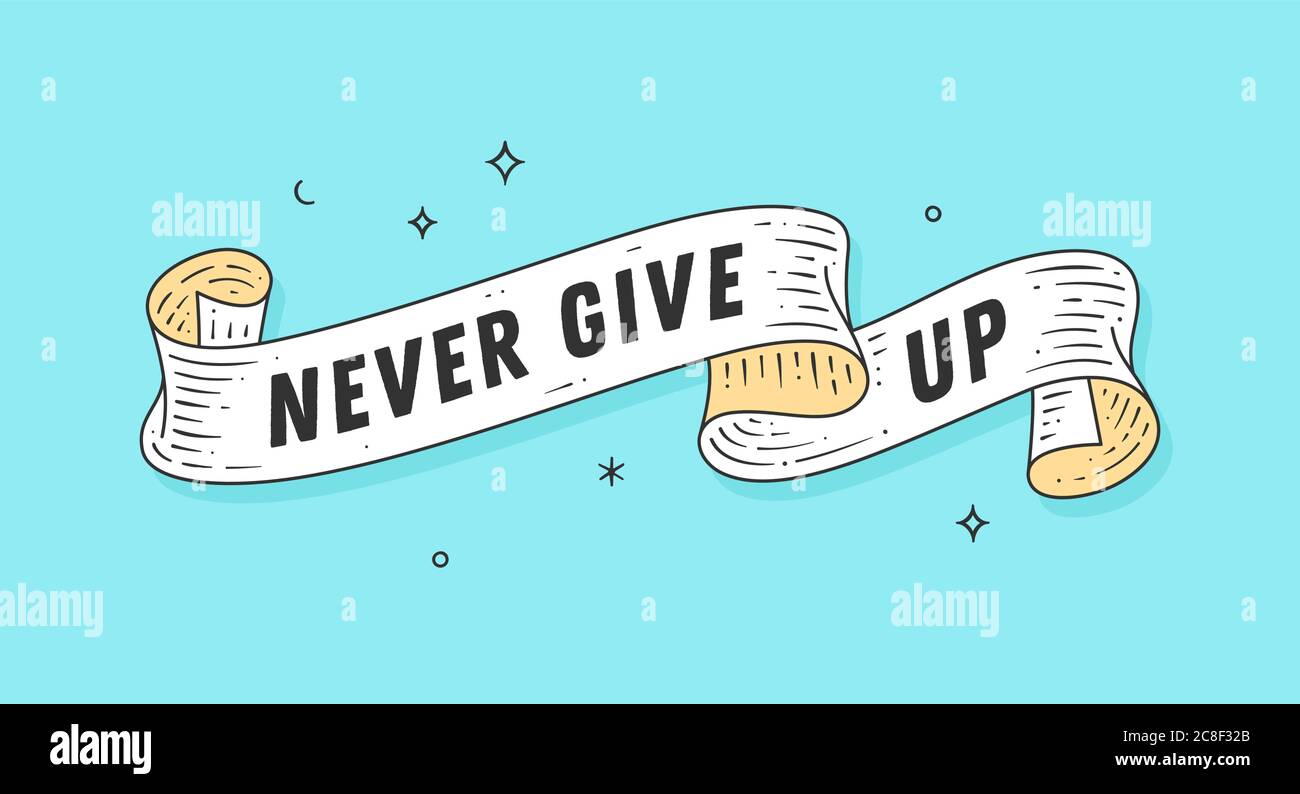 Dont give up vector Stock Vector Images - Alamy