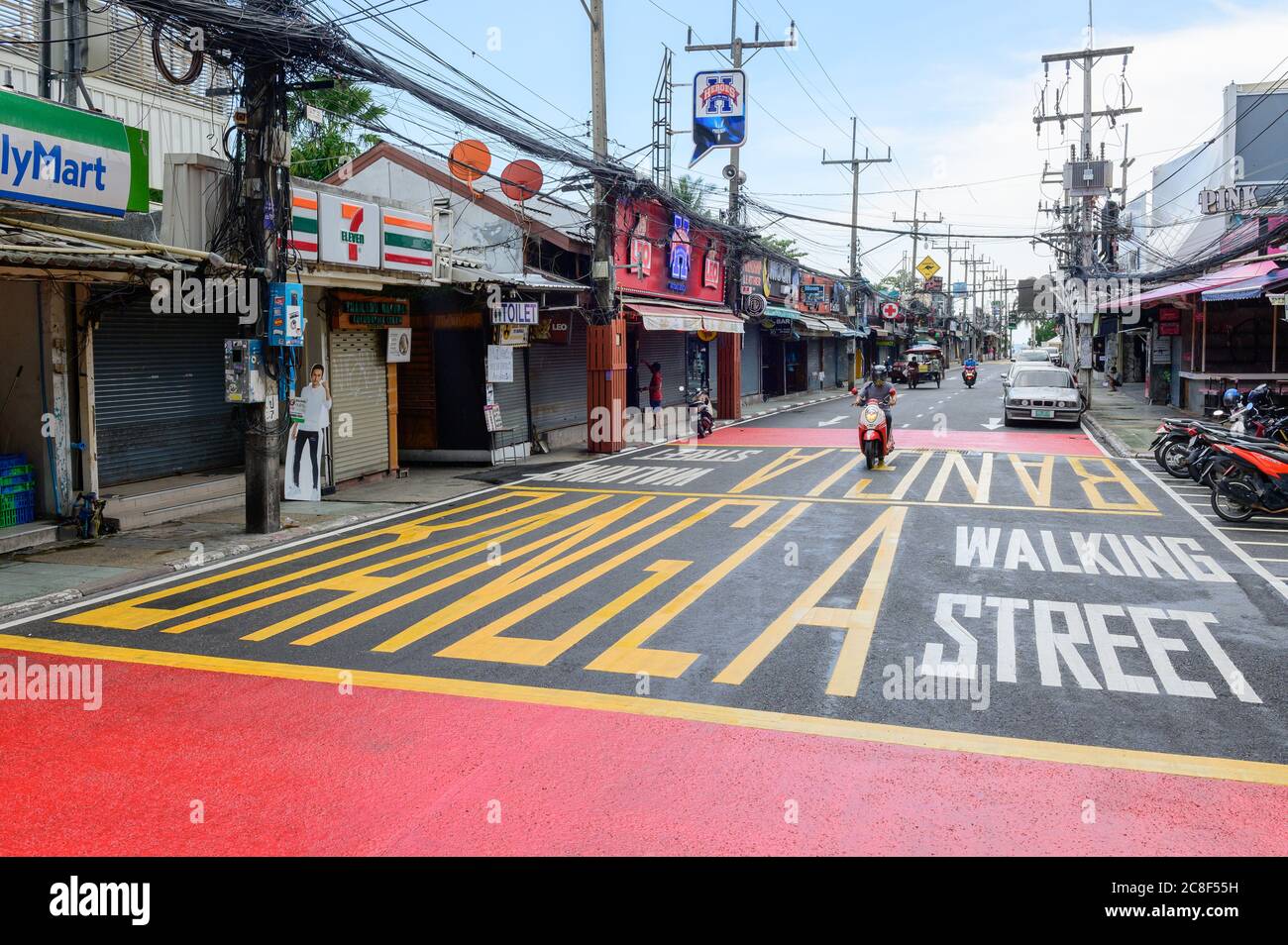 Night club closed due to coronavirus pandemic at Bangla road Stock ...