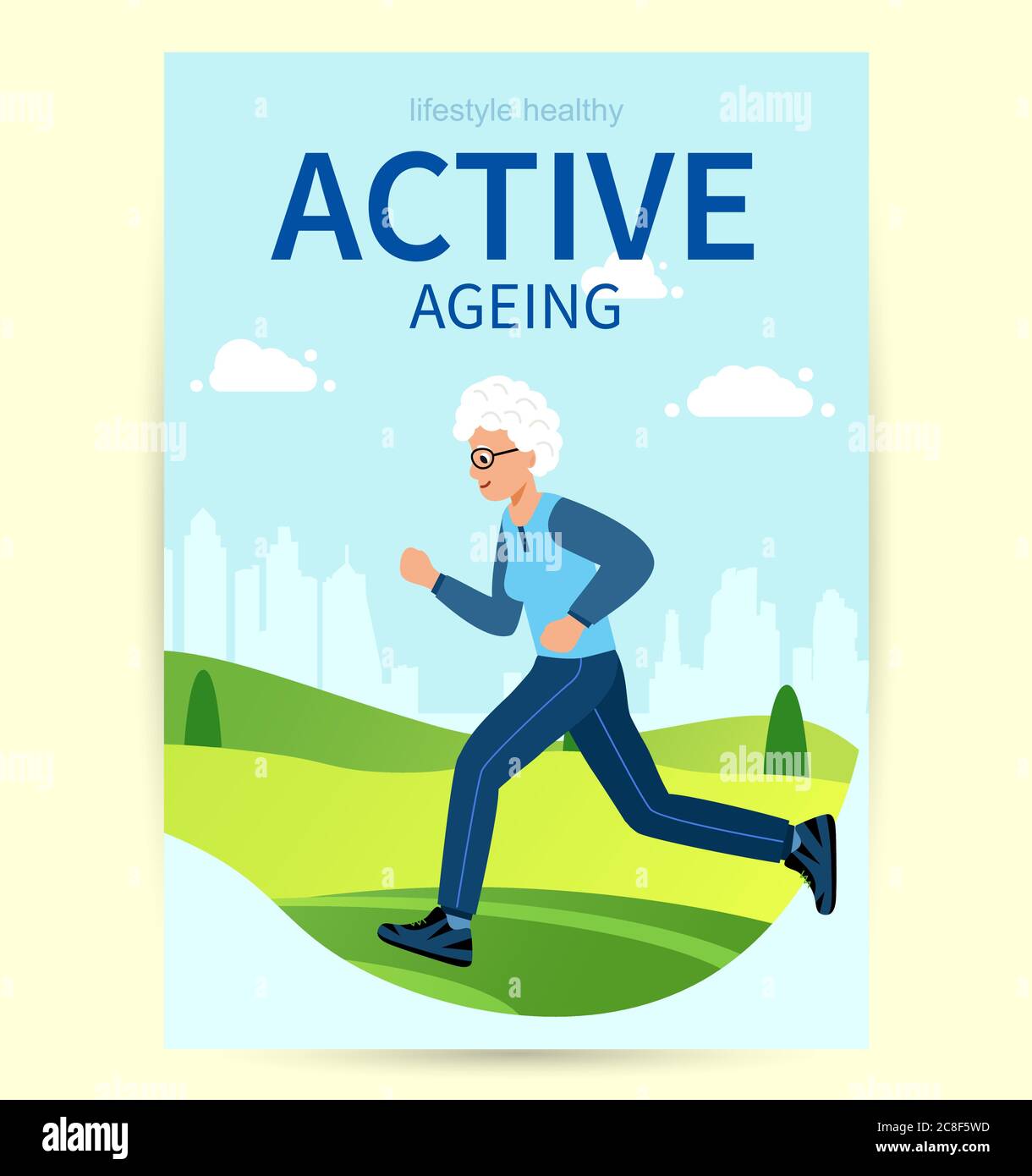 Ageing runner Stock Vector Images - Alamy
