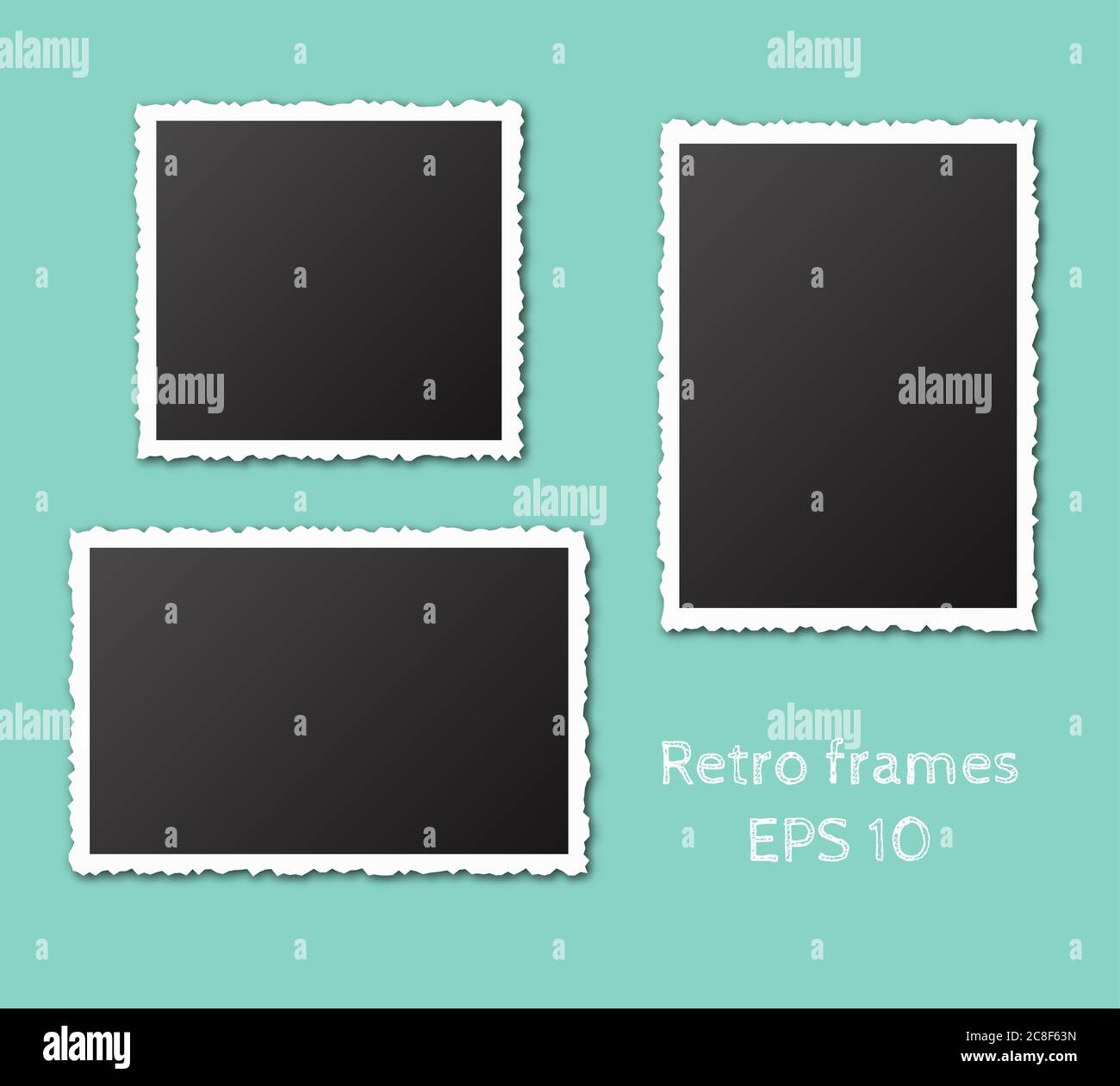 Paper torn blue cut Stock Vector Images - Alamy