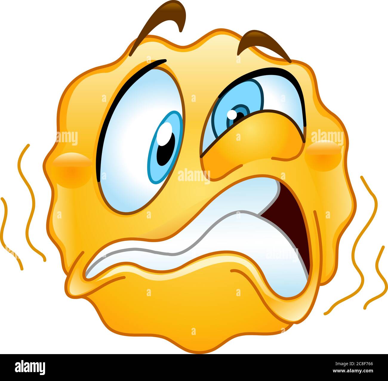 Nervous emoji icon vector vectors hi-res stock photography and images ...
