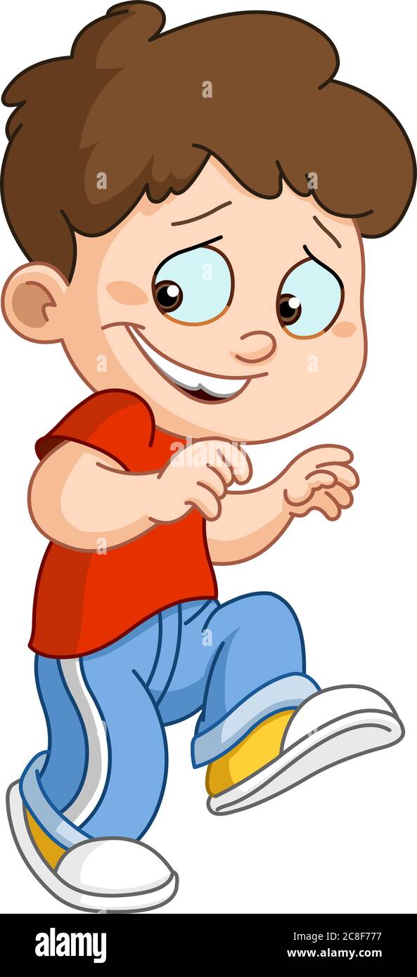 Happy young teenage student Stock Vector Images - Alamy