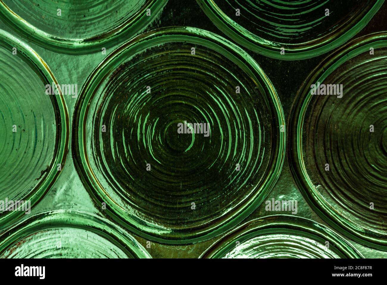 Details of a green glass stain window Stock Photo - Alamy