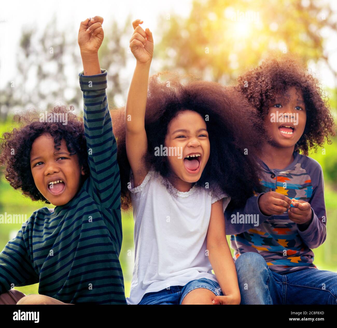 Happy kids group hi-res stock photography and images - Alamy