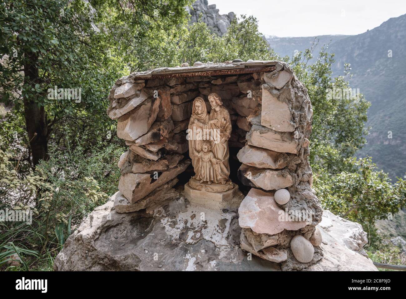 Shrine near Hermitage of Our Lady of Hawqa in Kadisha Valley also ...