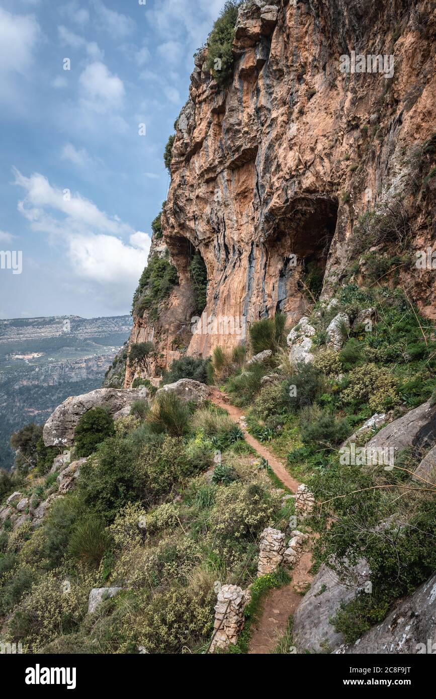 Lebanon kadisha valley cave monastery hi-res stock photography and ...