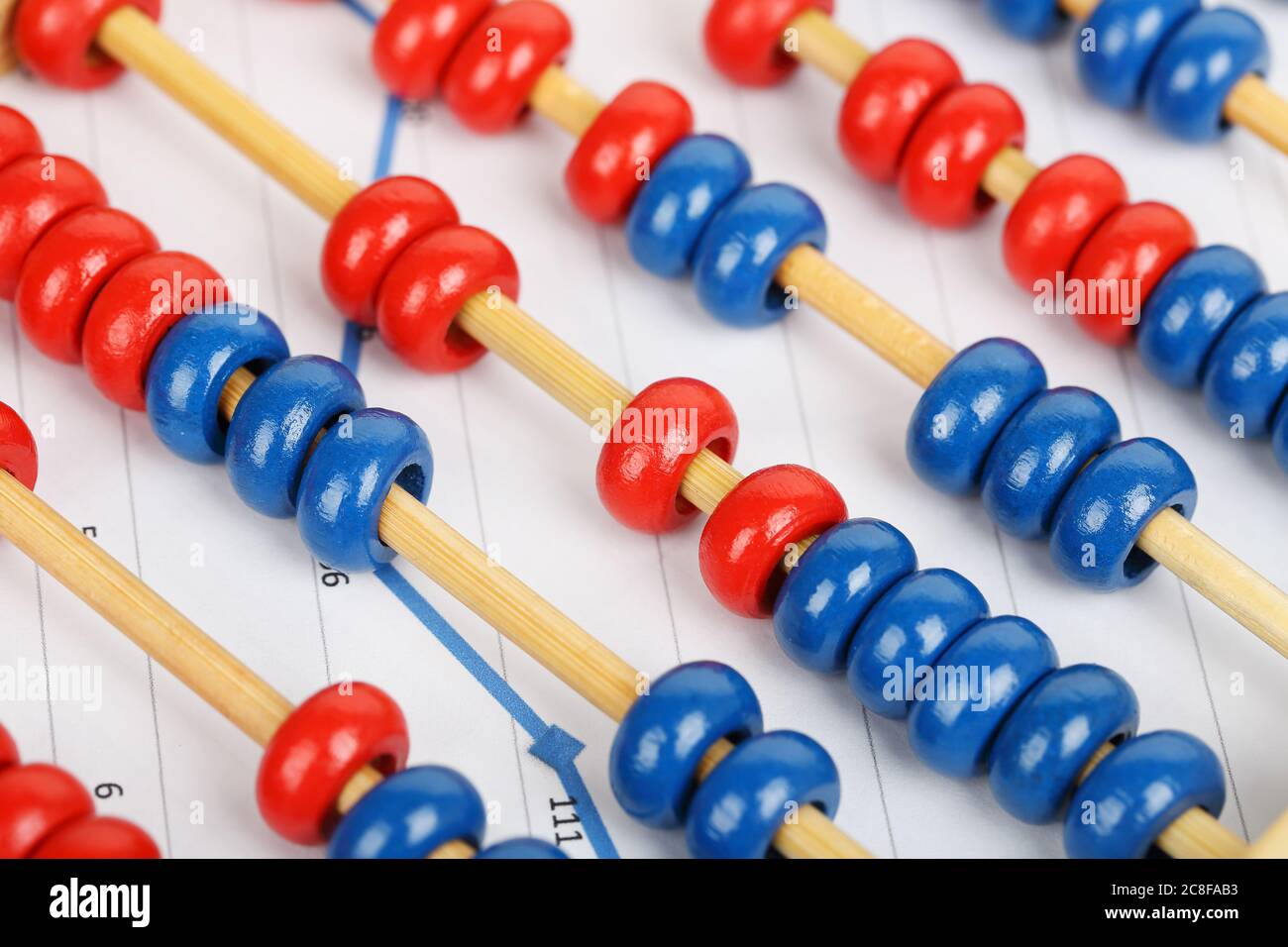 abacus on business graph closeup, growth concept Stock Photo - Alamy