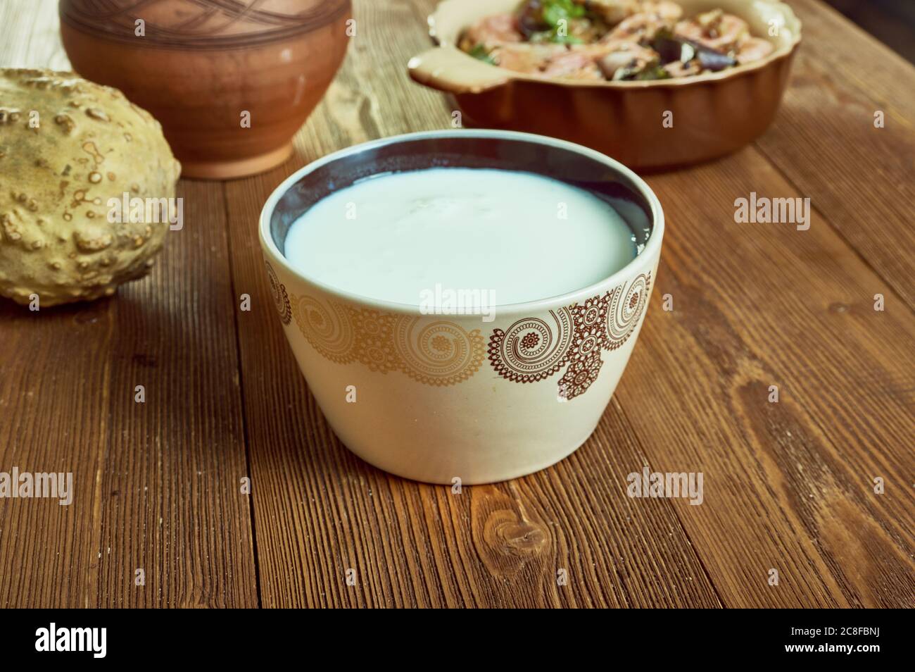 Filmjolk, traditional fermented milk product from Sweden, and a common ...