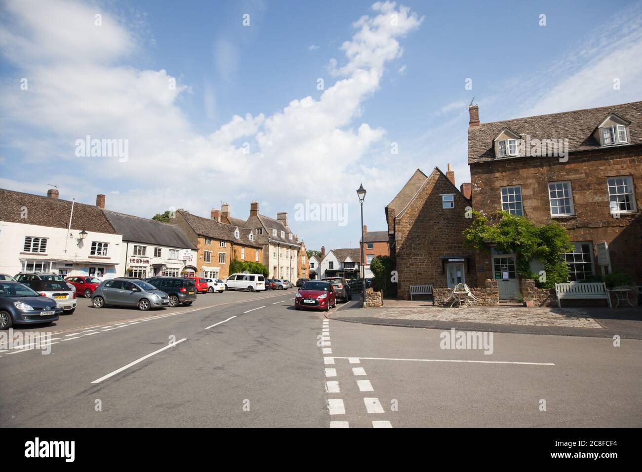 Market Place in Deddington in North Oxfordshire in the UK, taken on ...