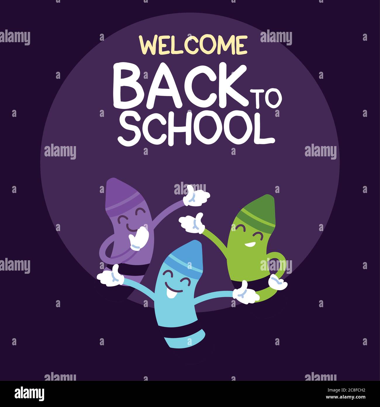 back to school banner, colorful welcome back to school template ...