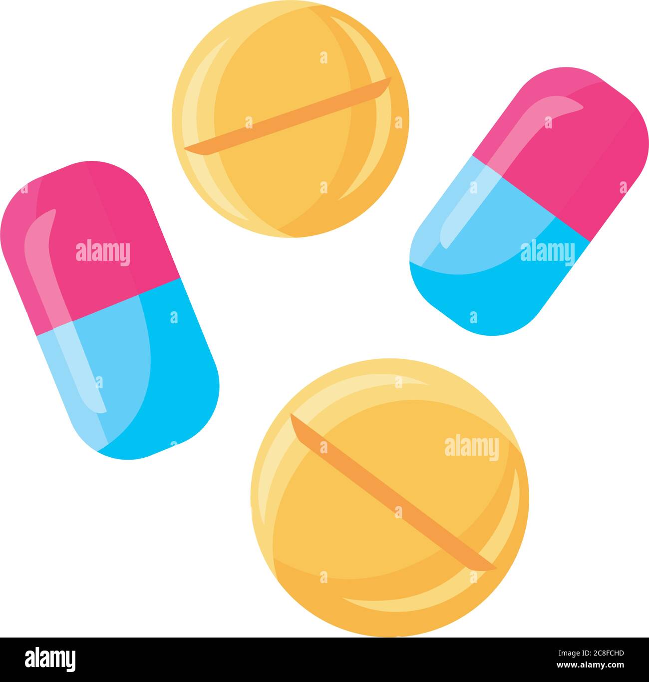 medicine capsules and pills drugs isolated icon vector illustration ...
