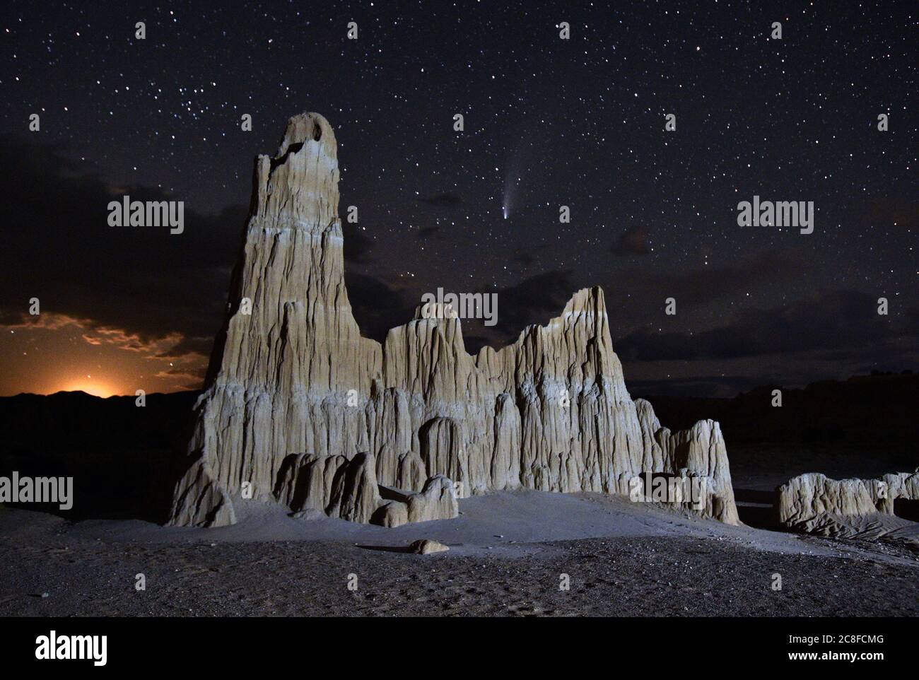 Panaca, Nevada, USA. 23rd July, 2020. The Comet NEOWISE (C/2020 F3) is ...