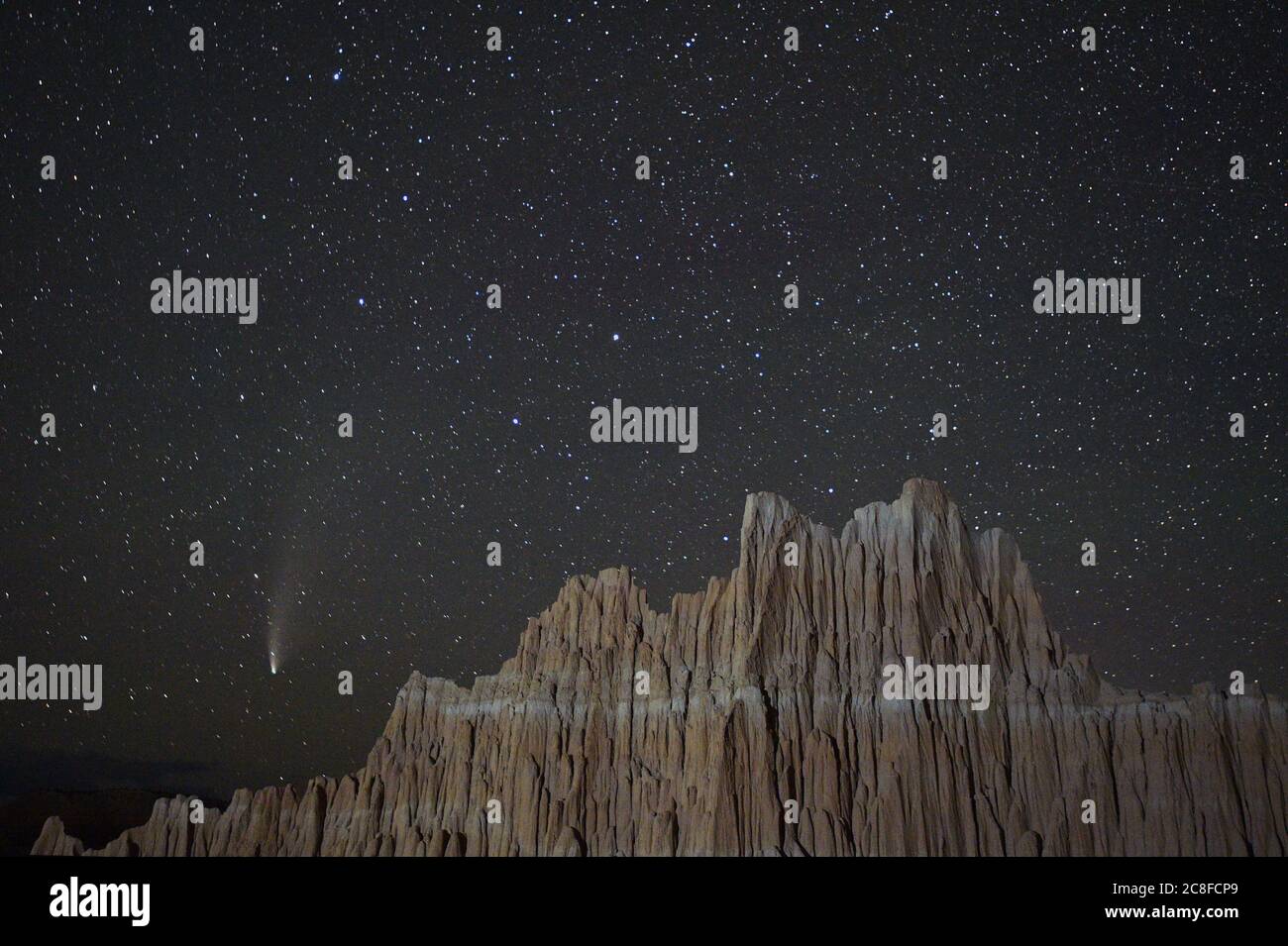 Panaca, Nevada, USA. 23rd July, 2020. The Comet NEOWISE (C/2020 F3) is ...