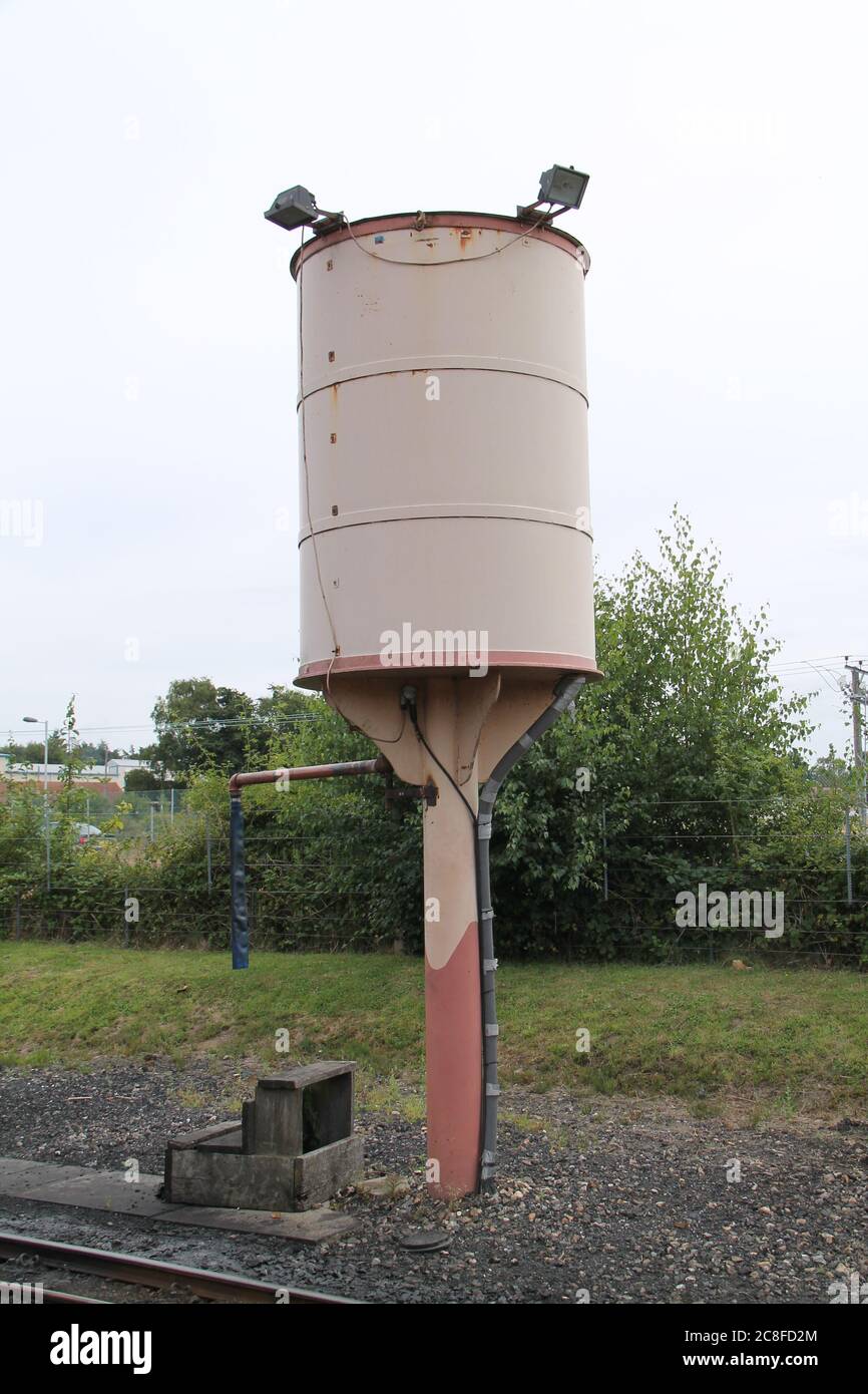 A Railways Classic Water Tower For Steam Trains Stock Photo - Alamy