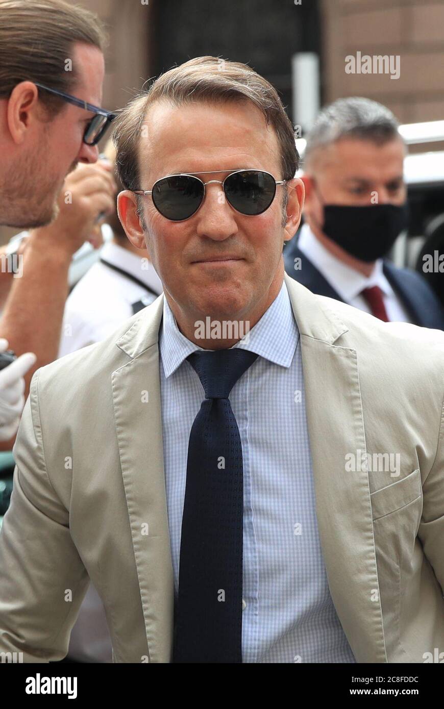 Johnny Depp's US attorney Adam Waldman arrives at the High Court in London for a hearing in ...