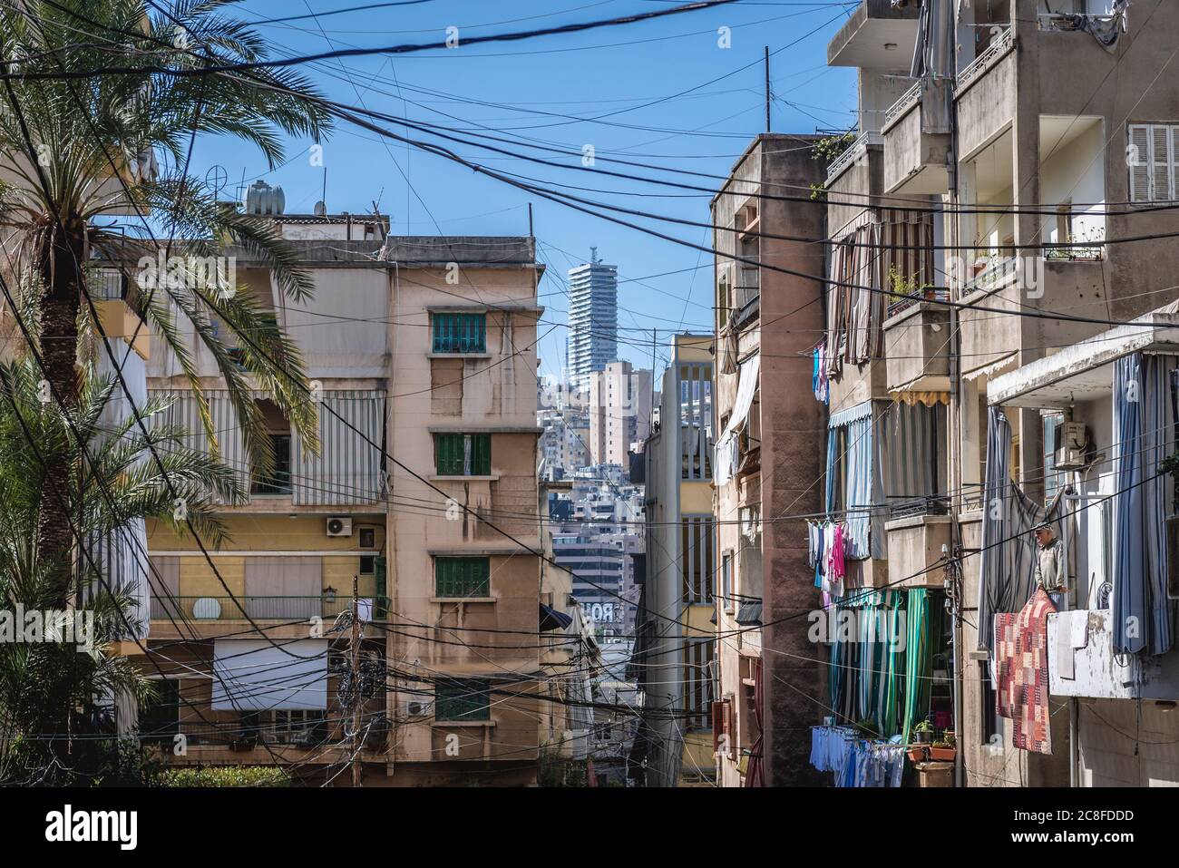Houses in Sin el Fil suburb east of Beirut in Matn District of Mount ...