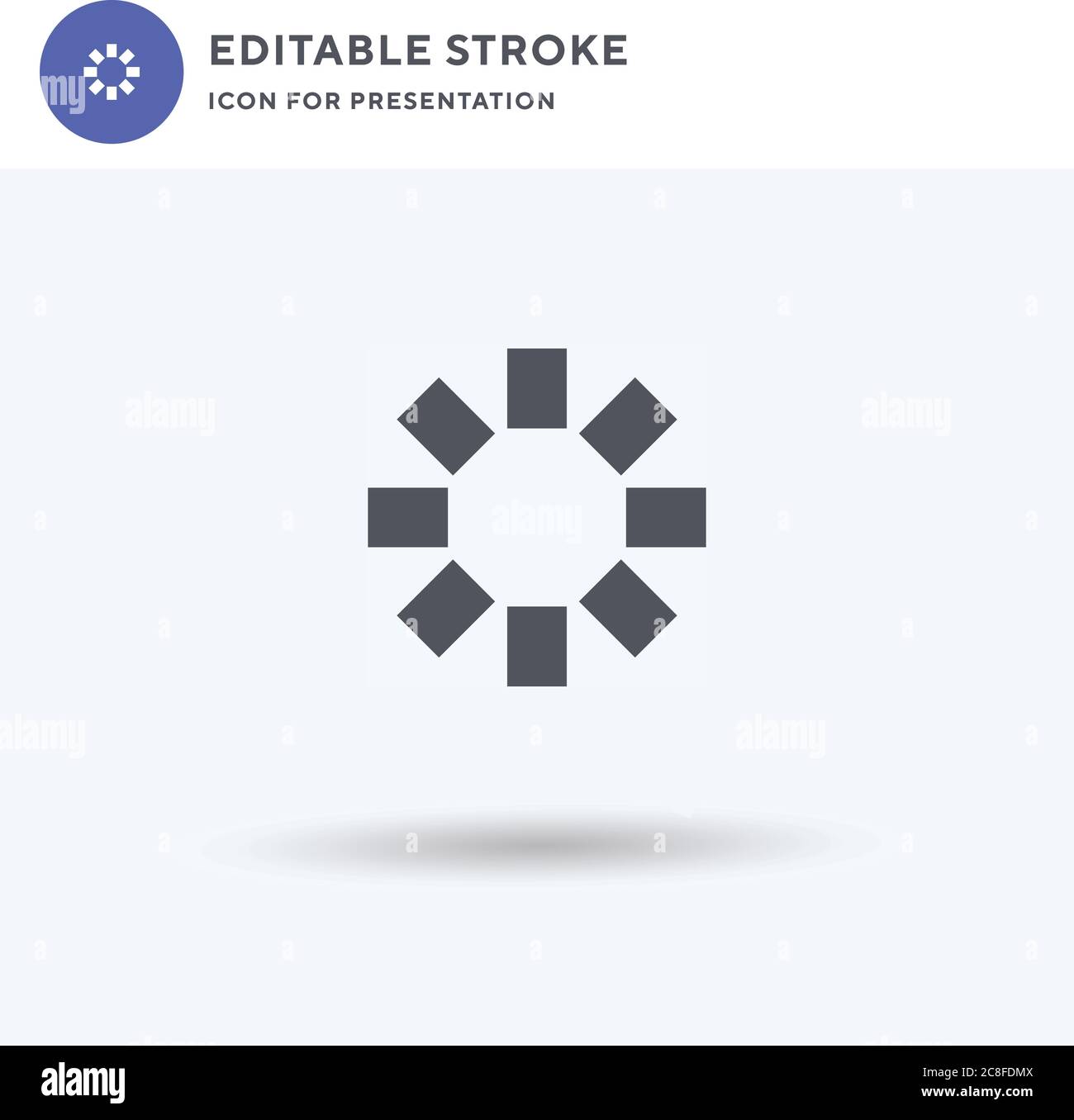 Loading icon vector, filled flat sign, solid pictogram isolated on ...