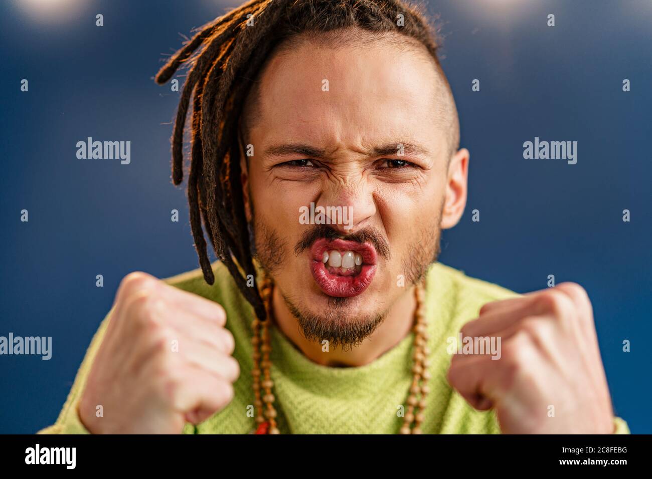 Portrait of a happy positive guy with dreadlocks Stock Photo - Alamy Portrait of a happy positive guy with dreadlocks Stock Photo - Alamy