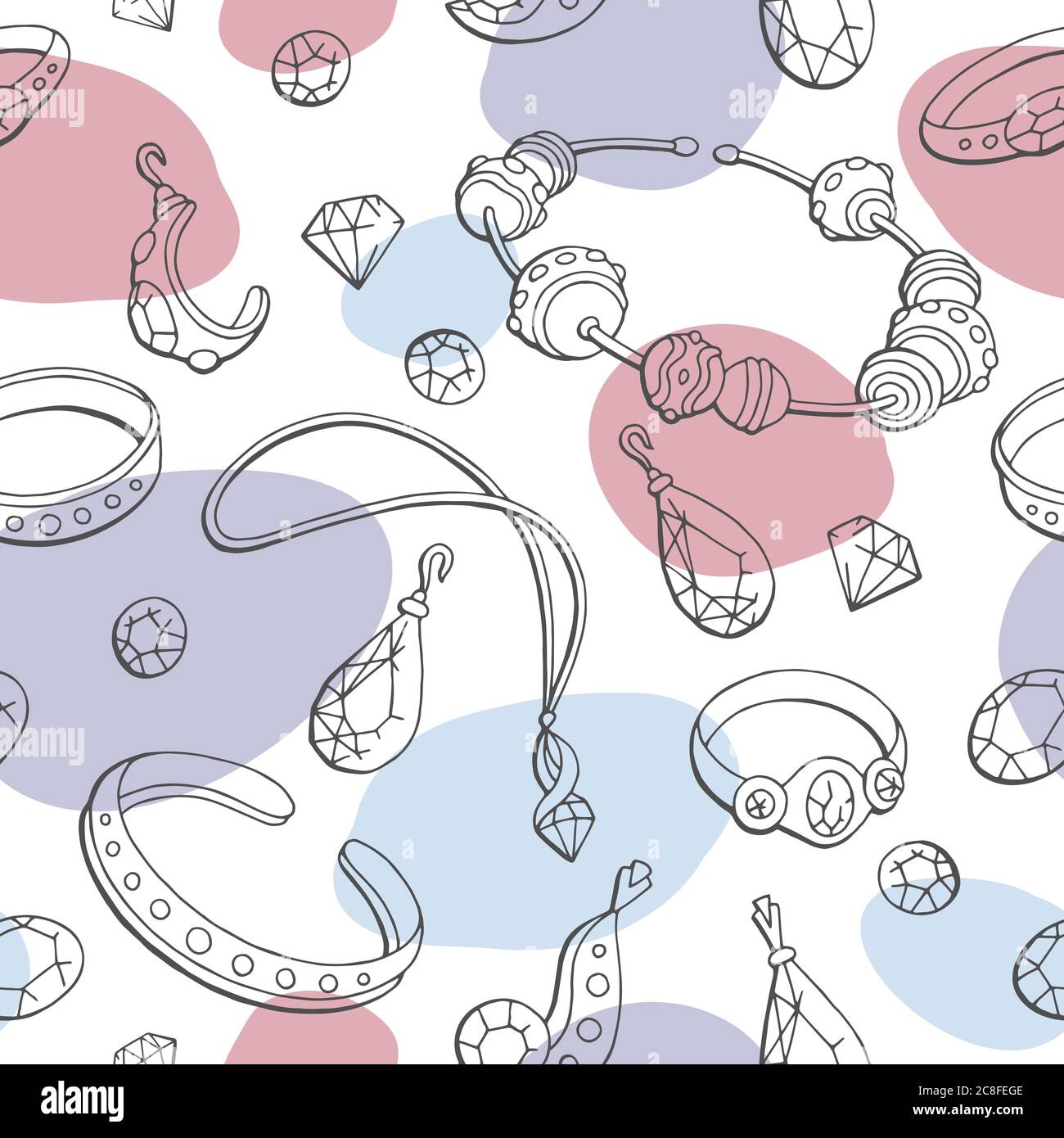 Jewel graphic color seamless pattern sketch background illustration ...